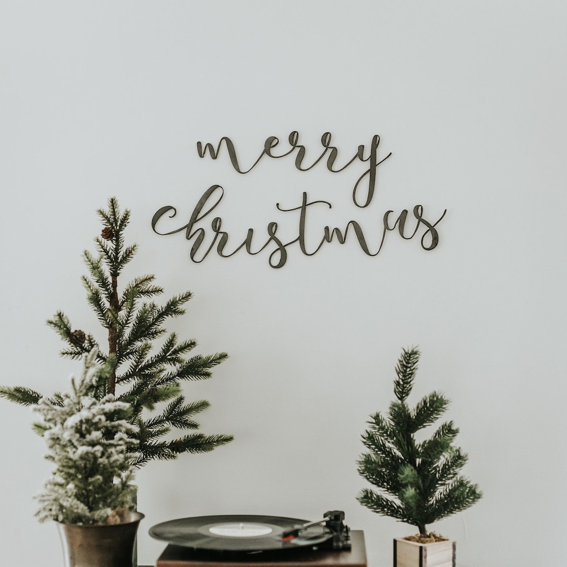 Merry Christmas Script Wall Decor - Etsy