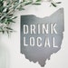 DRINK LOCAL Ohio Sign, Bar Signs, Man Cave, Den Signs, Pub, Brewery - Etsy