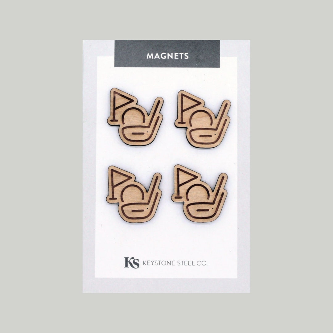 Golf Club Sport Magnet Pack of 4: Golfers Present Golf Green Gift ...