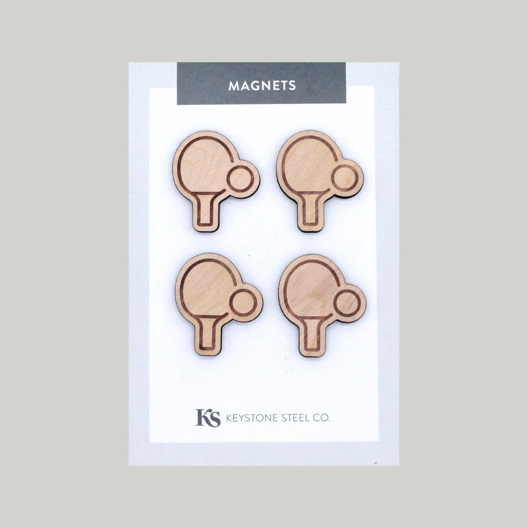 Ping Pong Paddle Sport Magnet Pack of 4: Table Tennis Sport Ping Pong ...