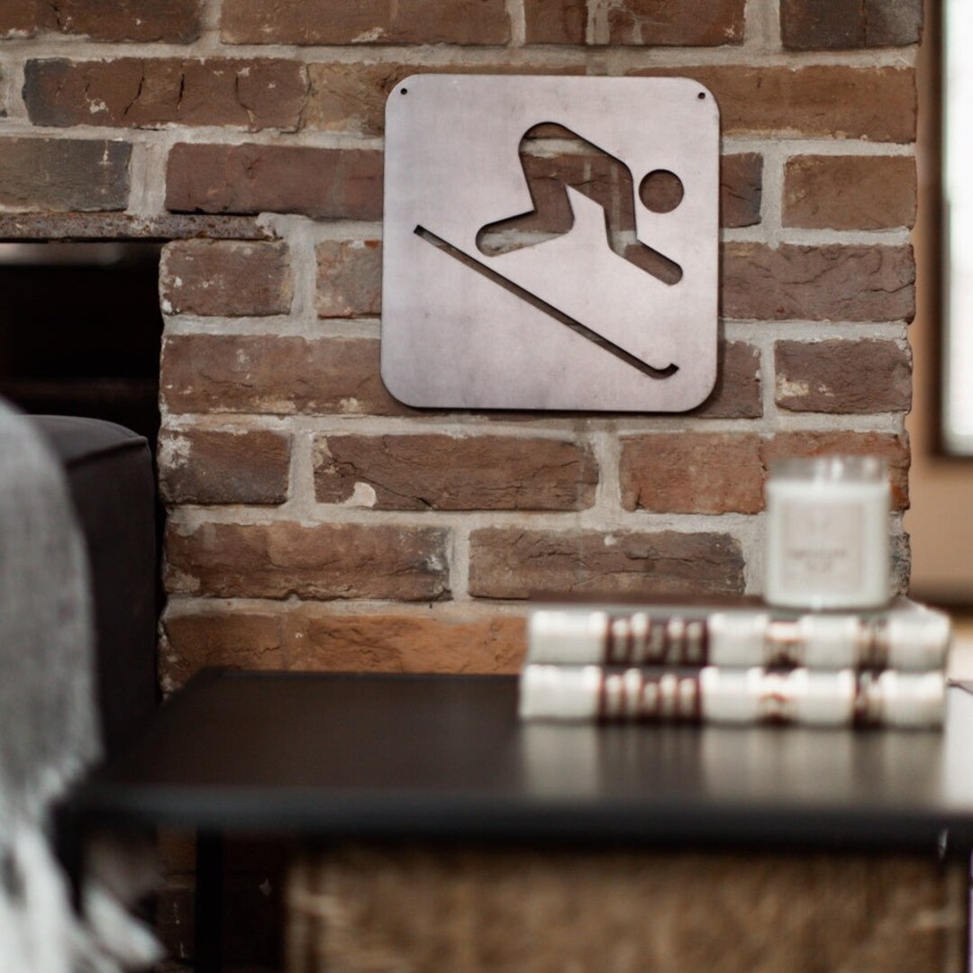 Downhill Ski Wall Décor - Etsy