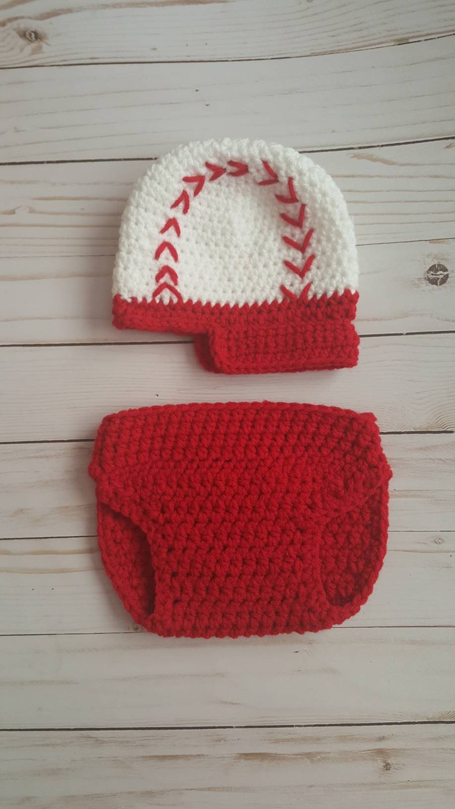Crochet Newborn Baseball Photo Prop Outfit Baby Baseball - Etsy