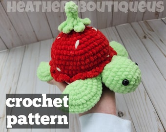 Crochet Pancake Turtle PATTERN, Crochet Turtle Pattern, Crochet Pancake ...