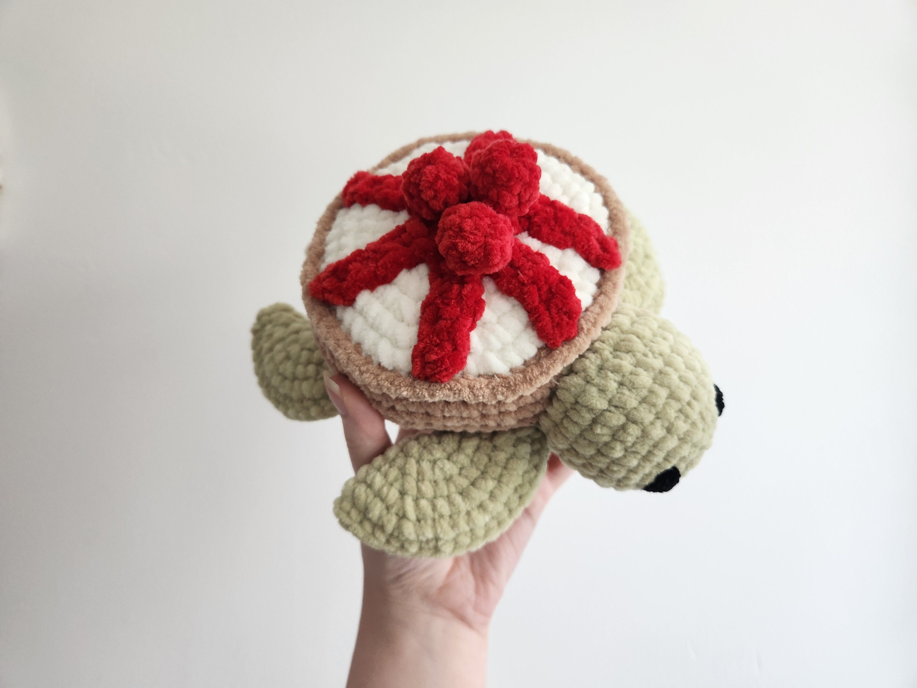 Crochet Cheesecake Turtle, Crochet Turtle, Turtle Plush, Turtle Stuffy ...