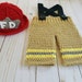PATTERN Crochet Newborn Firefighter Outfit Newborn Fireman - Etsy