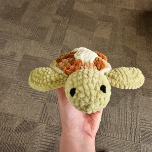 Handmade Crochet Pancake Turtle Plush – Stuffed Animal Gift for Pancake ...