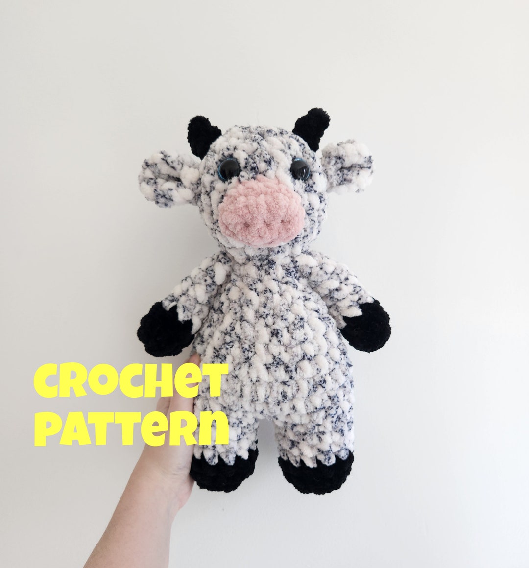 Crochet Cow Pattern, Plush Cow Pattern - Etsy