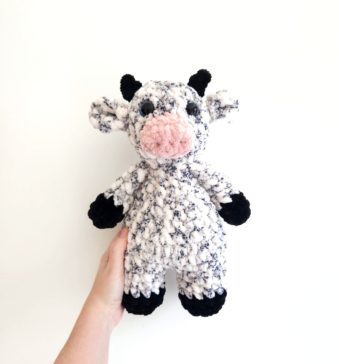 Crochet Cow, Cow Plush, Cow Stuffed Animal, Crochet Cow Toy, Crochet ...