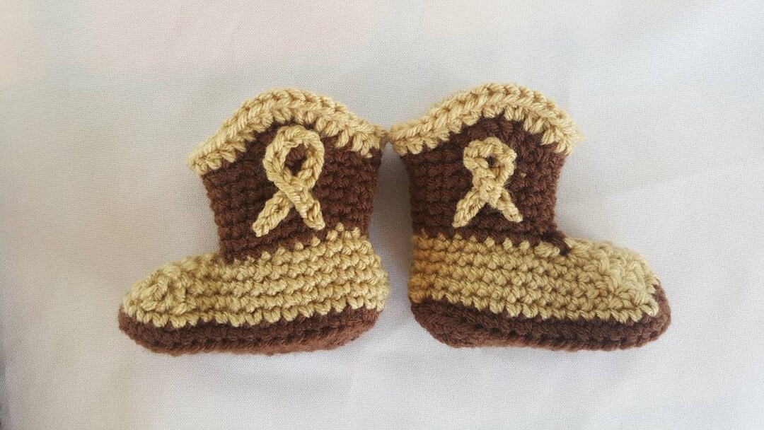 Crochet Newborn Cowboy Boots, Baby Cowboy Boots, Newborn Baby Booties ...