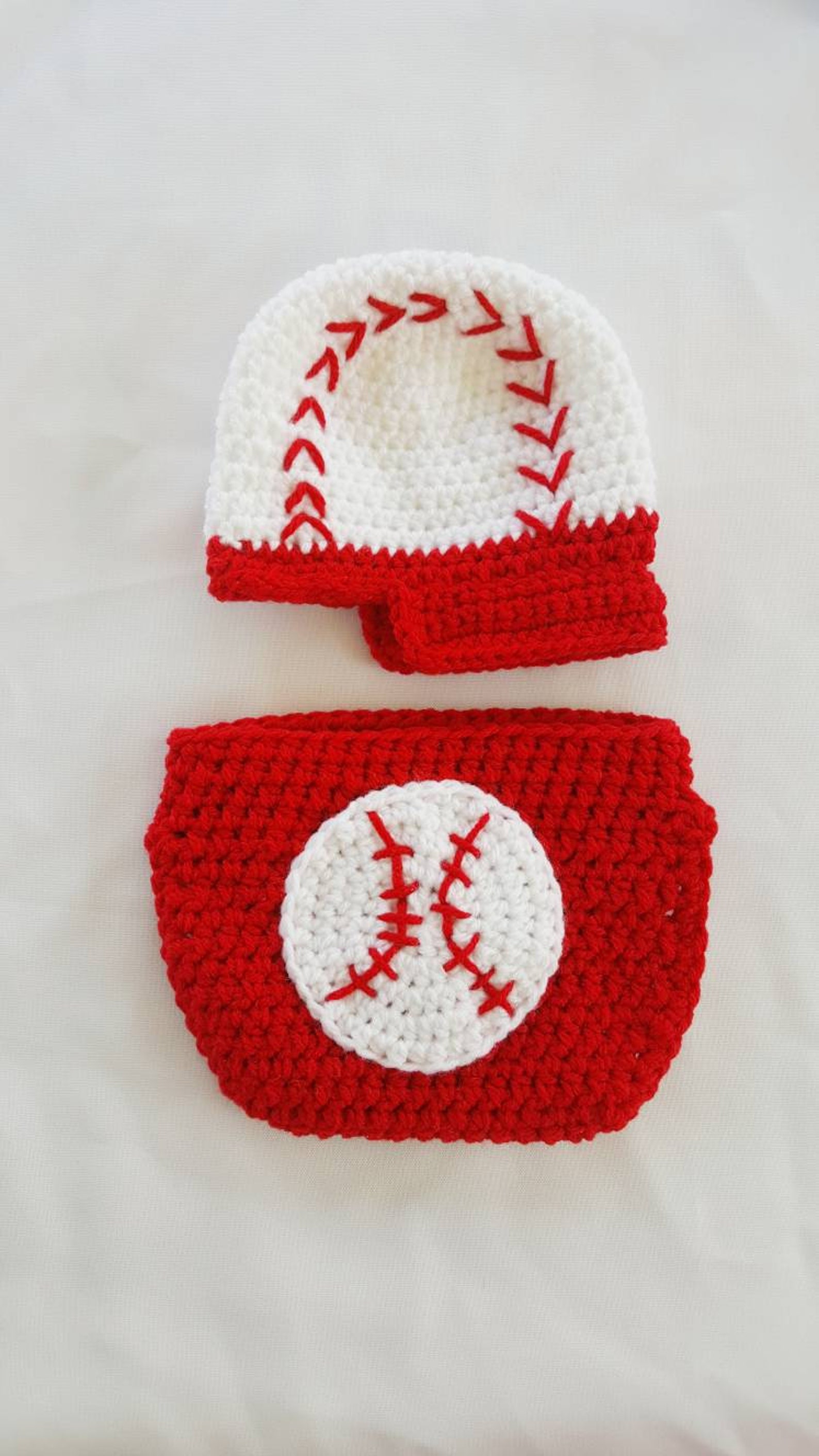 Crochet Newborn Baseball Photo Prop Outfit Baby Baseball - Etsy