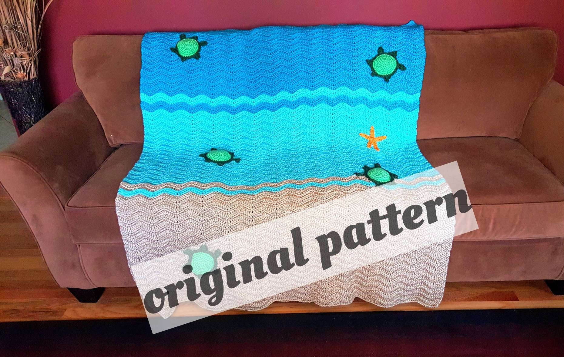 Crochet Sea Turtle Blanket PATTERN Nursery Blanket Baby - Etsy