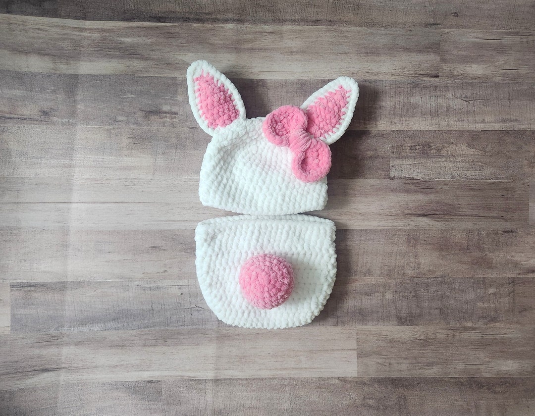 Crochet Baby Bunny Outfit, Newborn Bunny Outfit, Baby Easter Outfit ...