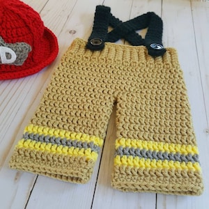 PATTERN Crochet Newborn Firefighter Outfit, Newborn Fireman Outfit ...
