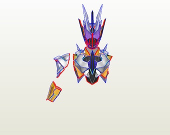 Kamen Rider Build Rabbit Tank Full Armor Pepakura (Instant Download) - Etsy