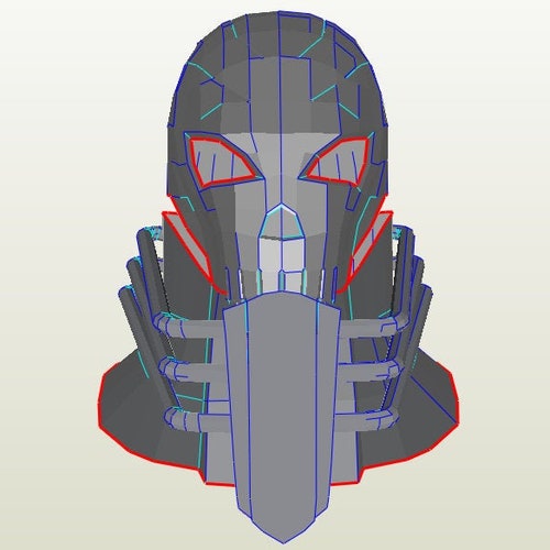 All for One Mask helmet Pepakura Unfold for Foam - Etsy