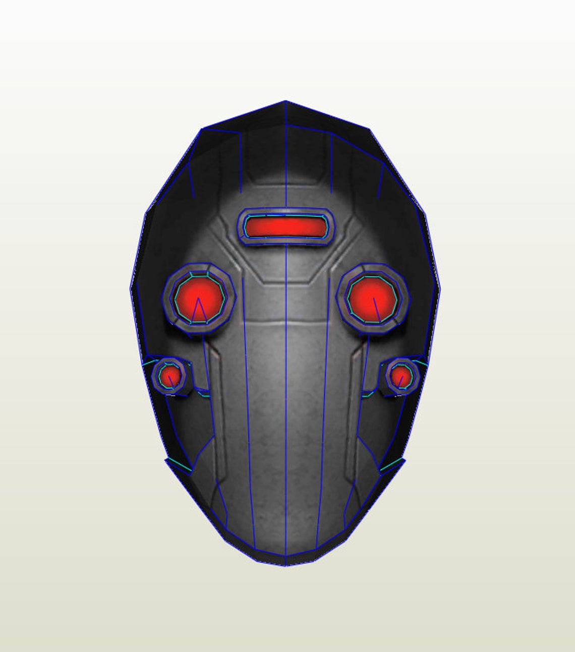 Ghost 2018 Ant-man and the Wasp Movie Helmet ( Faceshell ) Pepakura ...
