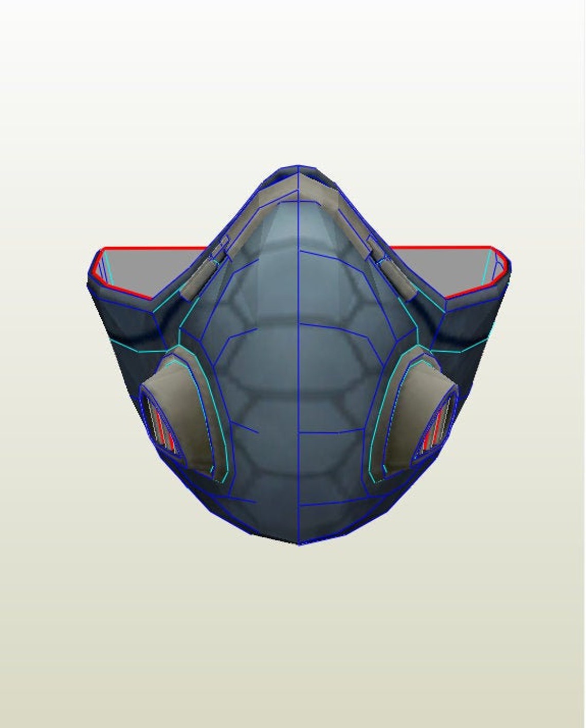 Valorant Viper's Mask Pepakura Unfold for Foam - Etsy