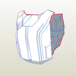 Taskmaster Full Armor Pepakura Unfold for Foam - Black Widow Movie 2020 ...