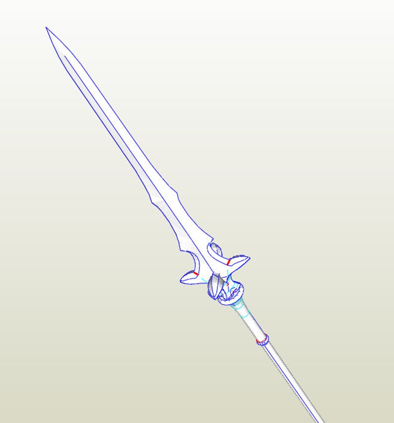 Fate Scathach Armor & Weapon Pepakura Unfold for Foam - Etsy