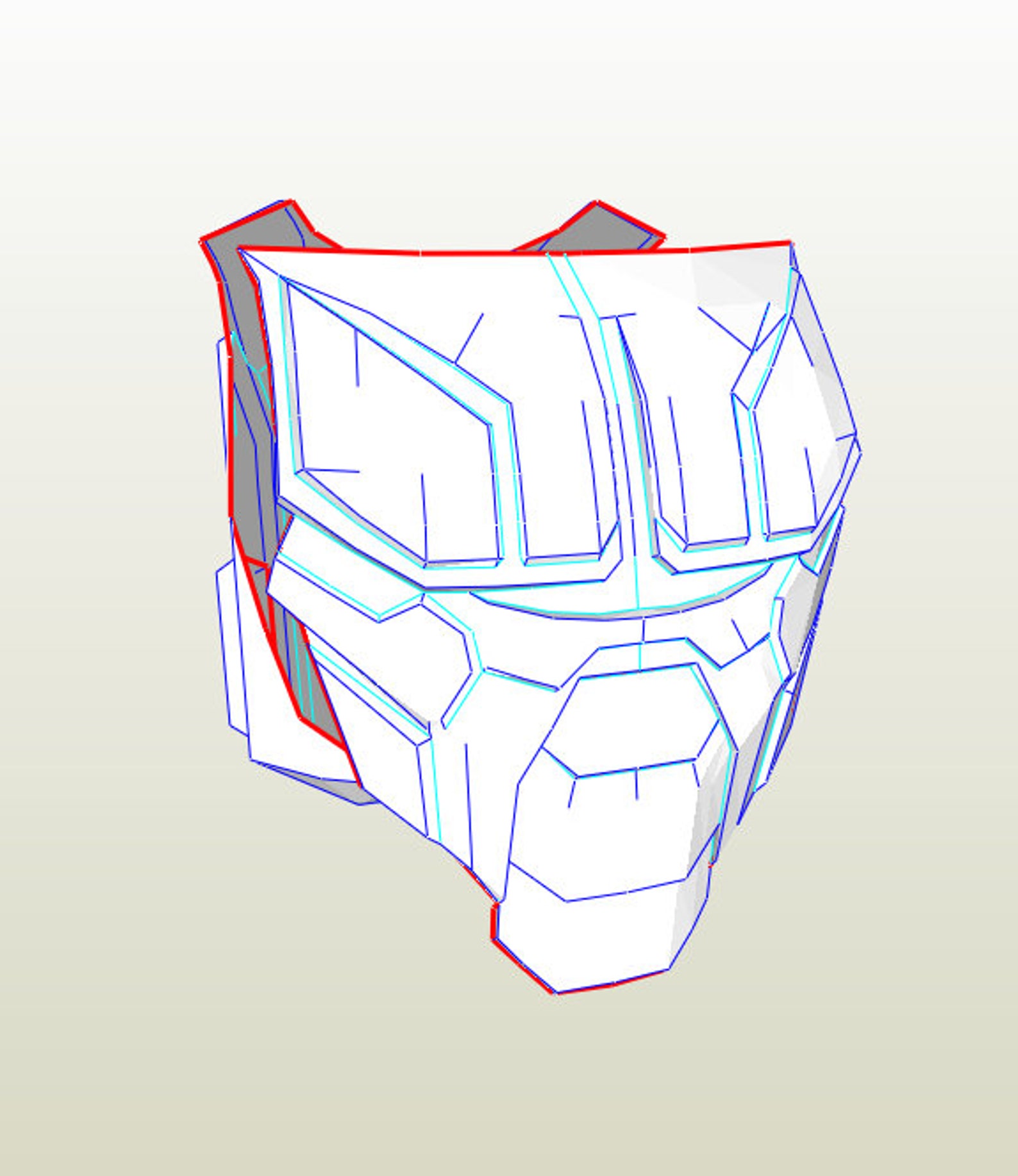 Taskmaster armadura completa pepakura se despliega para espuma Black ...