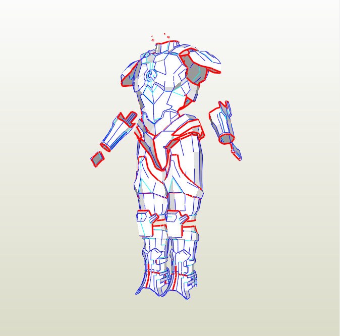 Ultraman Netflix 2019 Full Armor Pepakura Unfold for Foam - Etsy Sweden