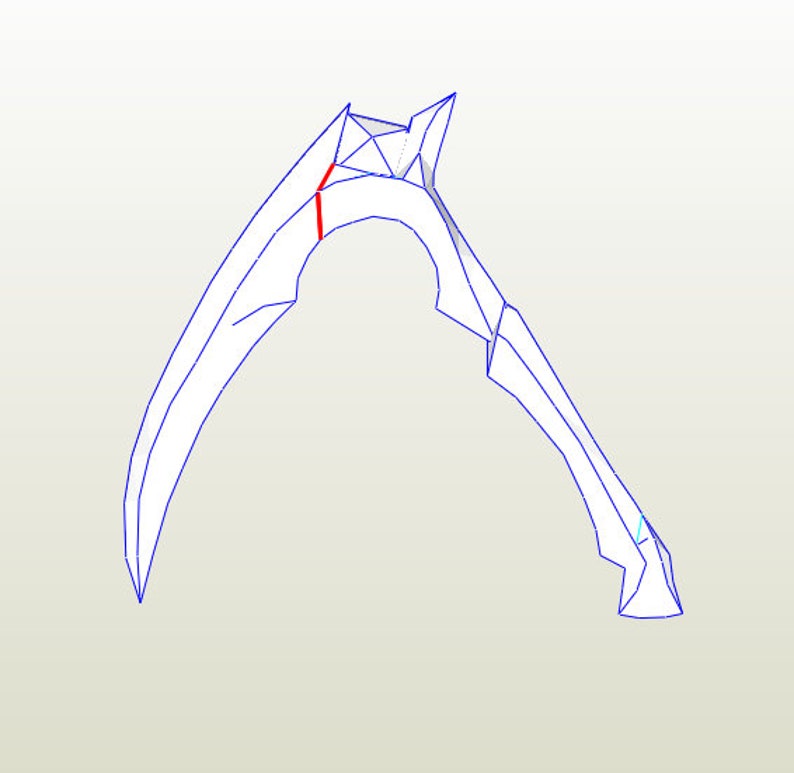 K/DA Akali League of Legends Weapons Pepakura Unfold for Foam - Etsy