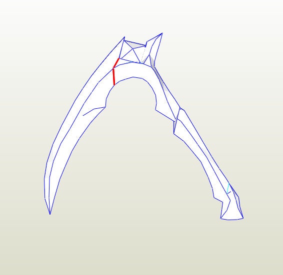 K/DA Akali League of Legends Weapons Pepakura Unfold for Foam - Etsy