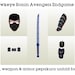 Hawkeye Ronin Mask , Weapon & Armor Avengers Endgame 2019 Movie ...
