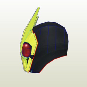 Kamen Rider Zero One Helmet Pepakura Unfold for Foam - Etsy