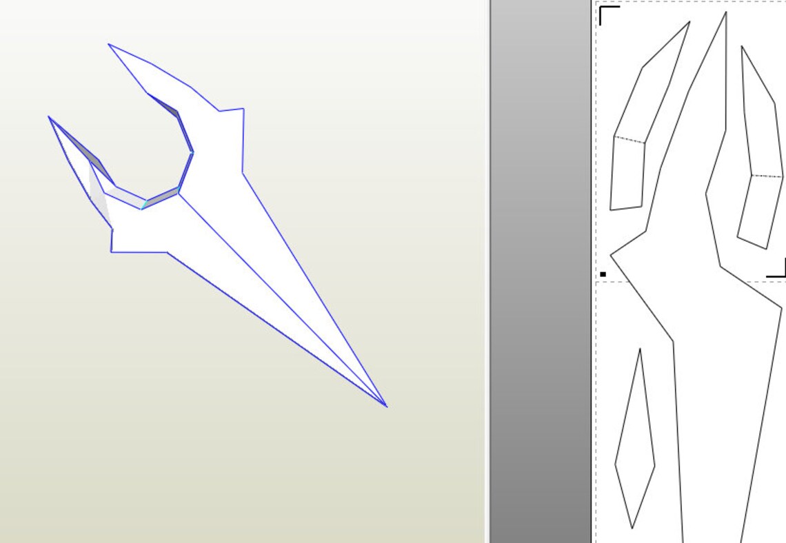 K/DA Kai'sa League of Legends Void Mask , Weapon & Wings Pepakura ...