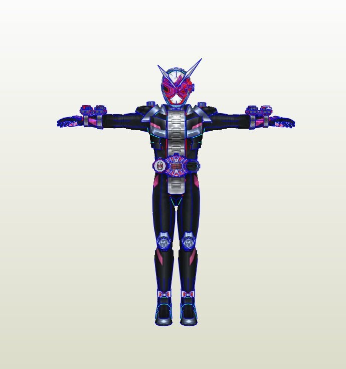 Kamen Rider Zi-o Full Armor Pepakura Unfold for Foam - Etsy