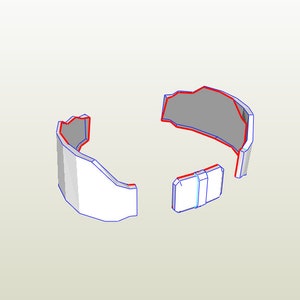 Taskmaster Full Armor Pepakura Unfold for Foam - Black Widow Movie 2020 ...