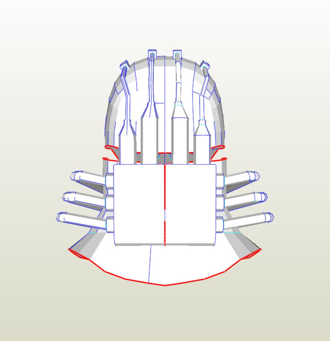 All for One Mask (helmet) Pepakura Unfold for Foam - Etsy