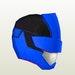 Lupin Blue Lupinrangers Helmet Pepakura Unfold for Foam - Etsy