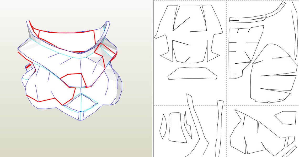 Star Wars Knights of Zakuul Full Armor Pepakura Unfold for - Etsy