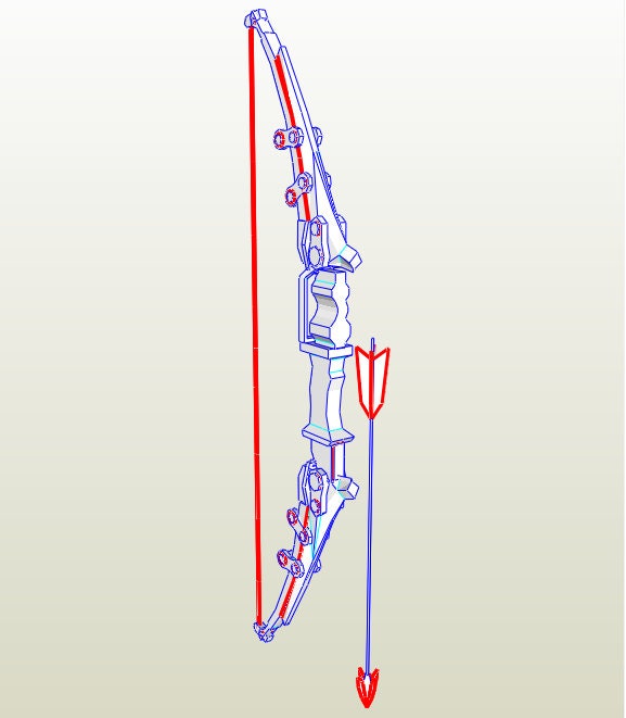 Taskmaster Weapons Pepakura Unfold for Foam Black Widow | Etsy Hong Kong