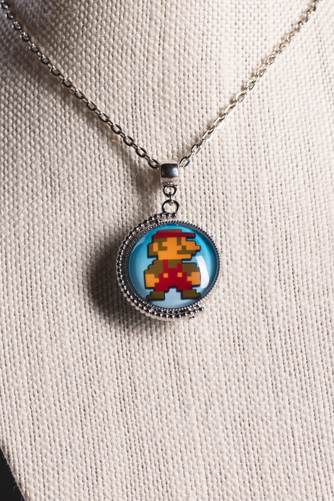 Mario and Luigi Double-sided/spinning Image Pendant Necklace - Etsy