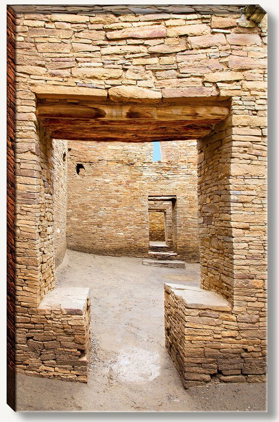 Native American Ancient Stone Walls at Chaco Canyon Ruins in | Etsy
