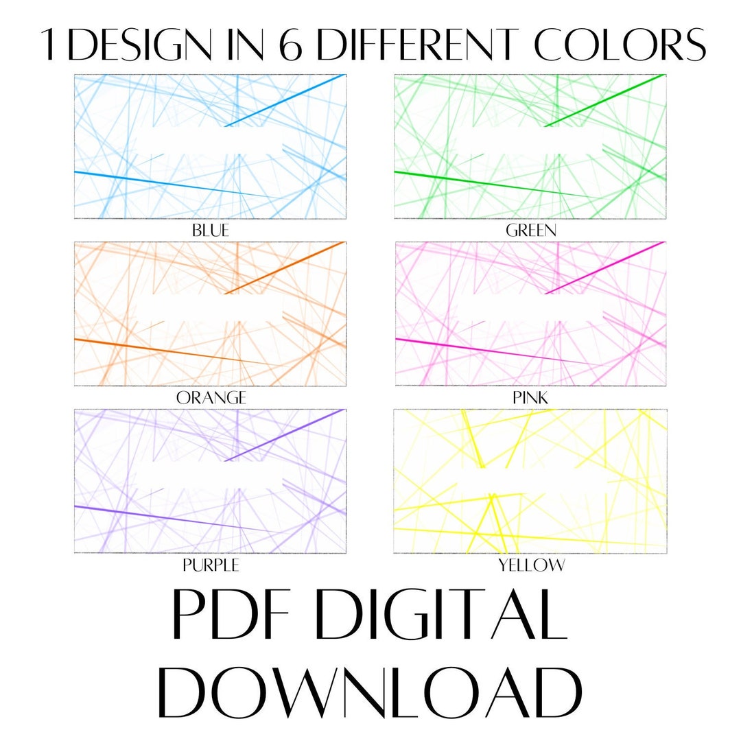 Lined Cash Envelopes (printable) - Etsy