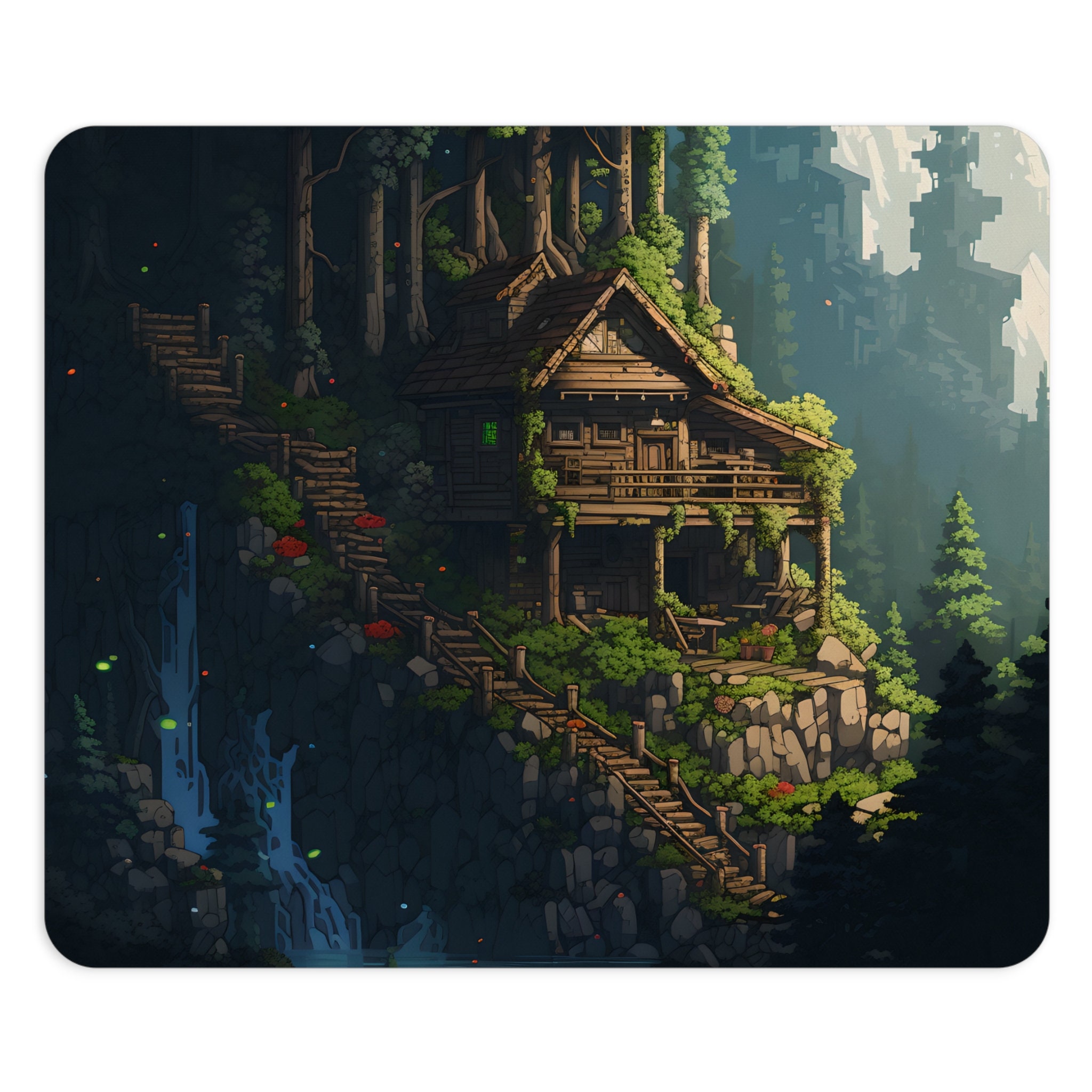 Gaming Mouse Pad Pixel Art Gaming Mousepad Small Desk Mat - Etsy