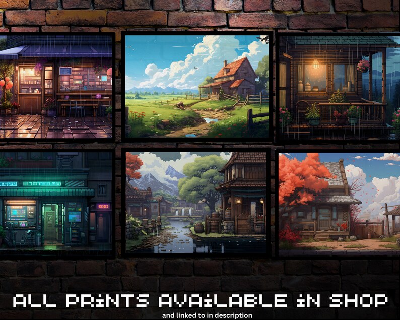 8 Bit Pixel Art Video Game Inspired Wall Art for Gamers Room - Etsy