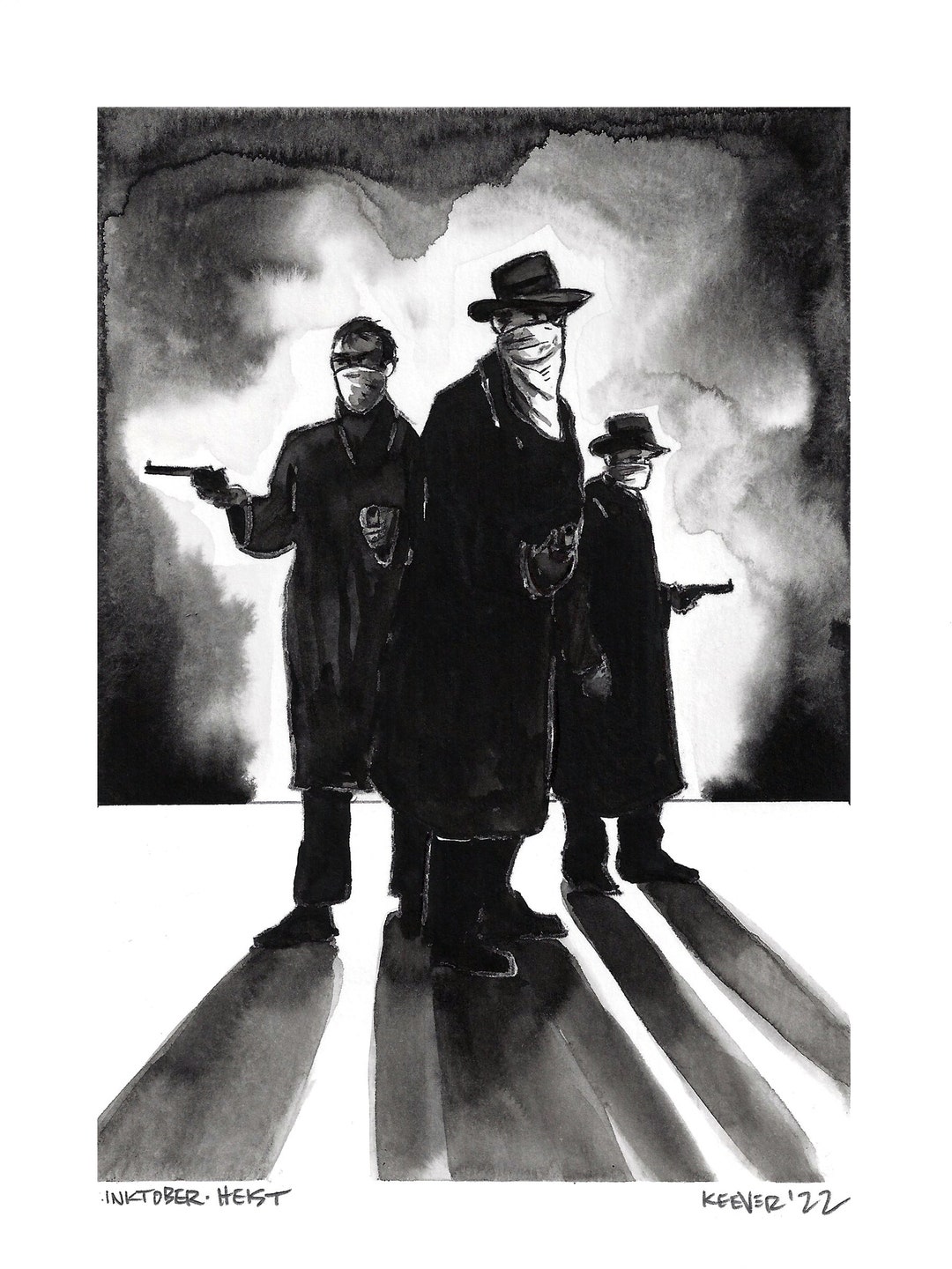 HEIST - Original Watercolor Painting - Etsy