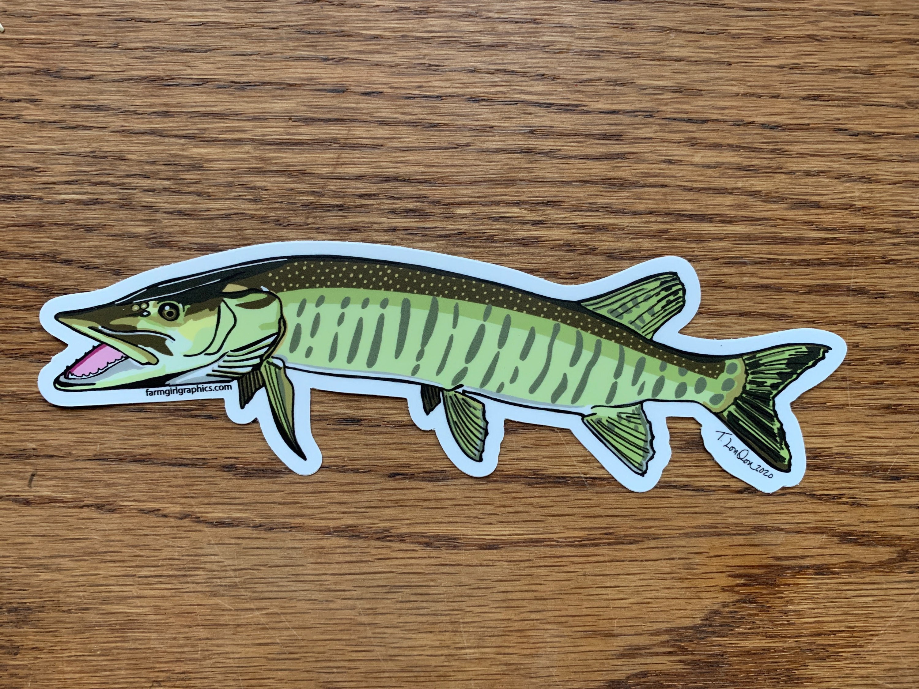 Musky Vinyl Decal - Etsy