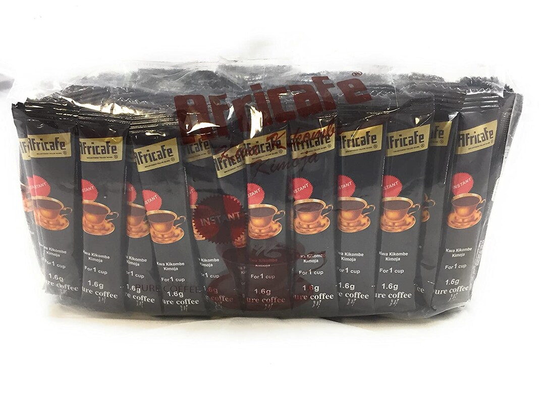 Africafe Pure Instant Coffee 100 to Go Sticks 160 Grams 100 Sticks 160 ...