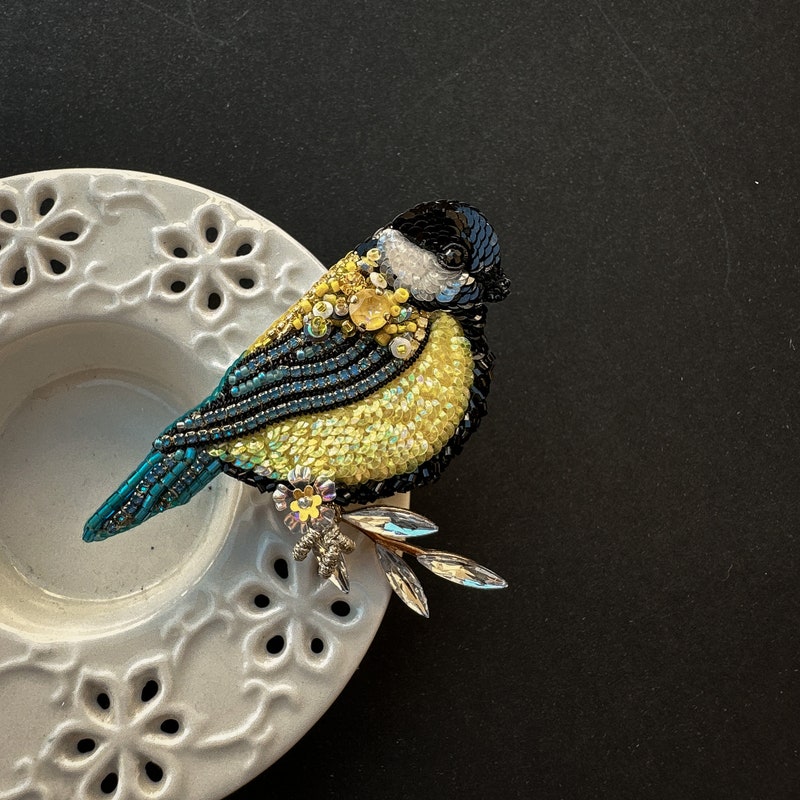 Bird Brooch - Etsy