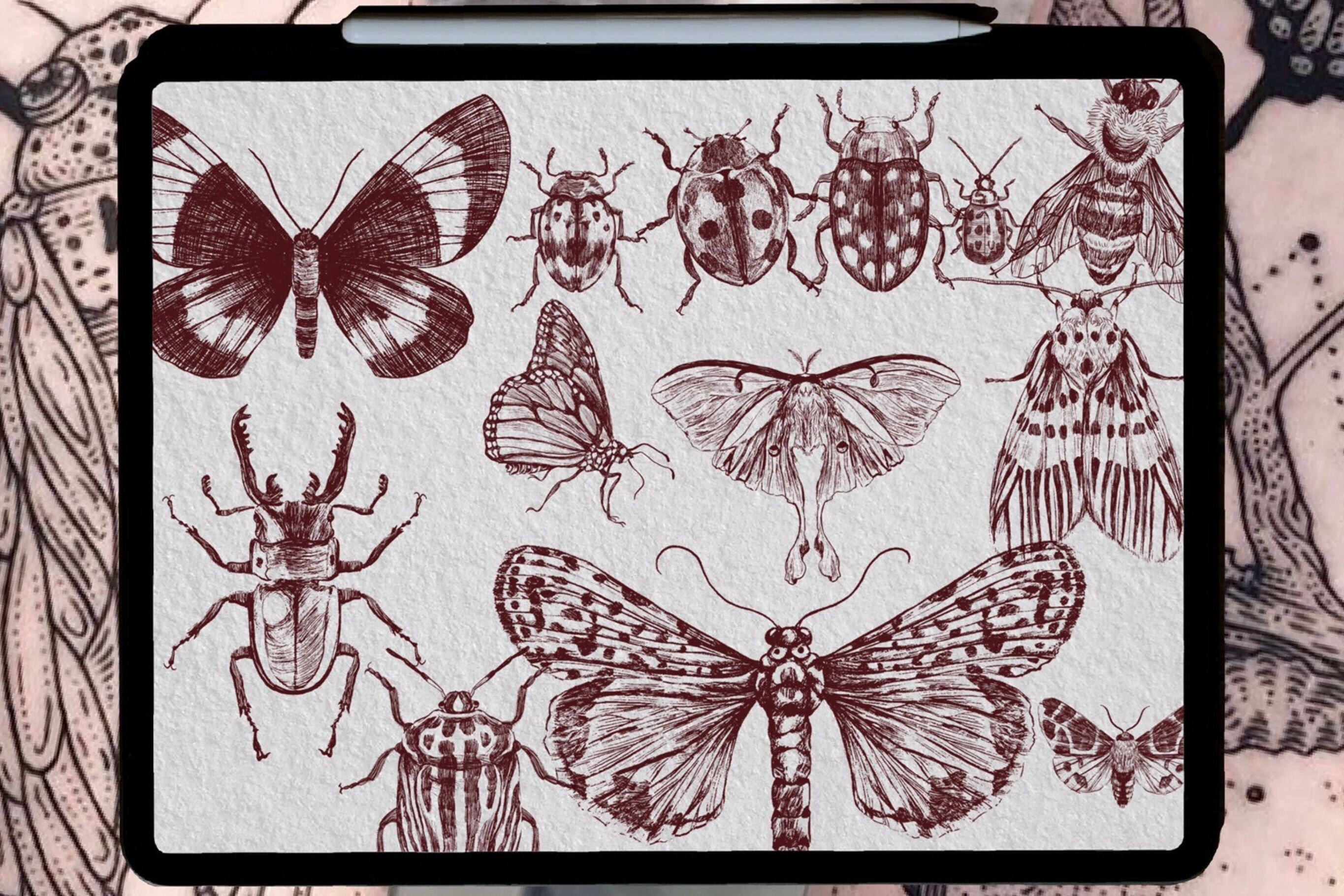 Insect Stamps Moth Tattoo Tattoo Stamp Butterfly Tattoo Designs Bugs ...