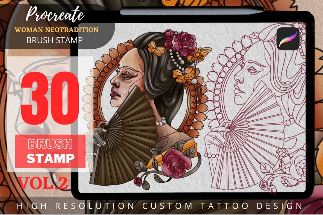 Neo Tradition Tattoo, Custom Tattoo Design, Tradition Tattoo, Woman ...