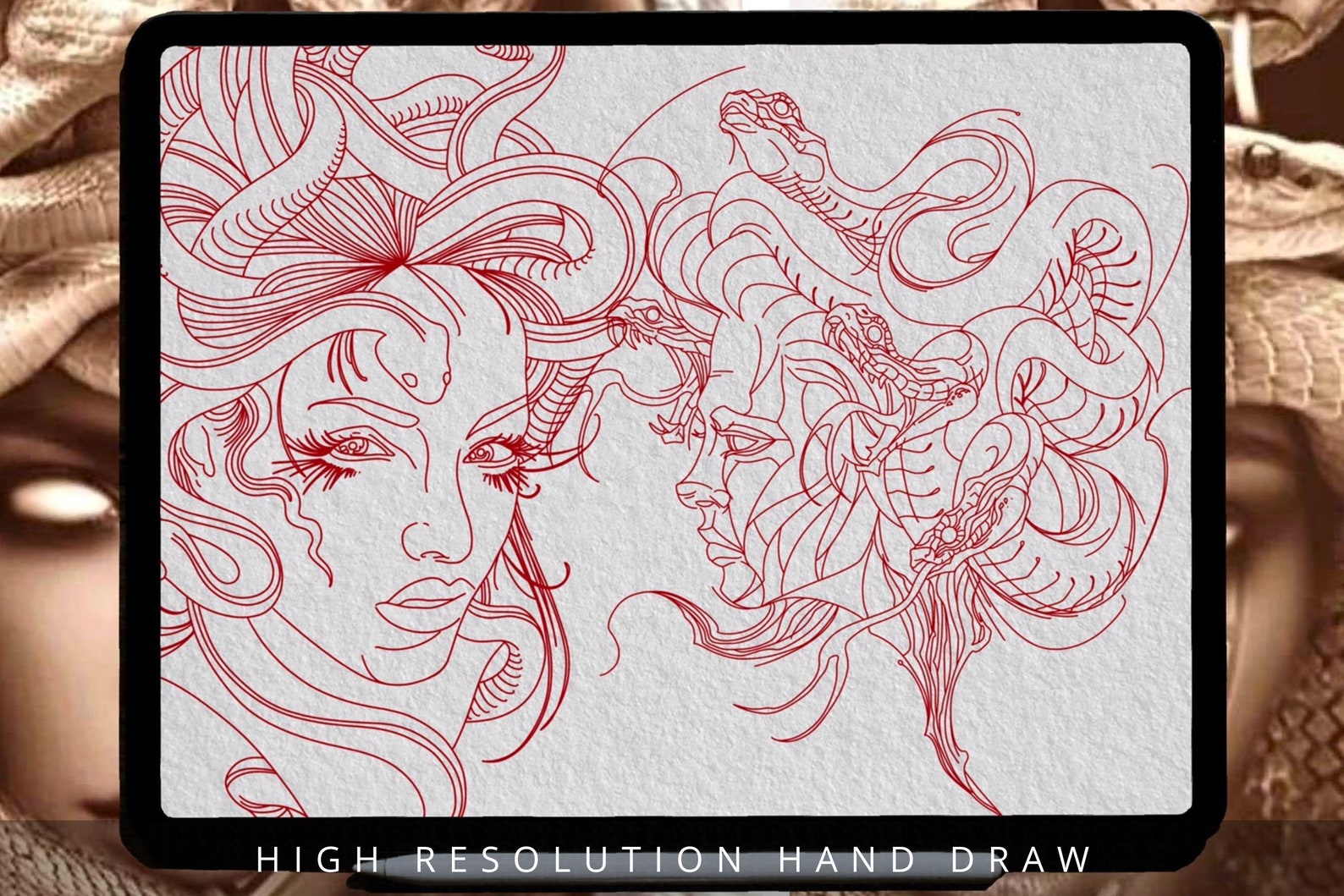 Medusa Tattoo Tattoo Design Snake Tattoo Woman Tattoo - Etsy