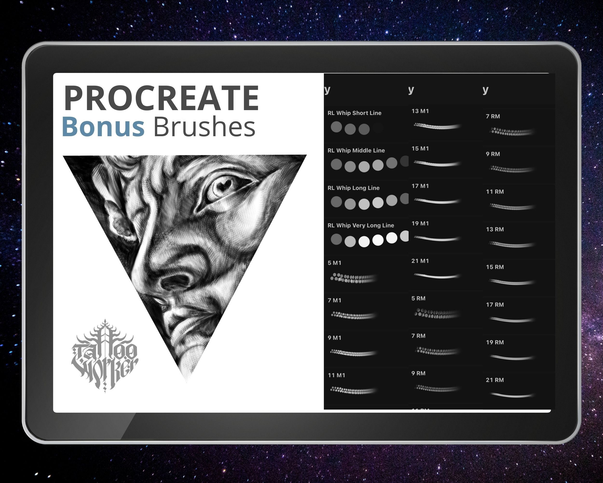 Procreate Tattoo Brushes Procreate Tattoo Brush Tattoo Etsy France
