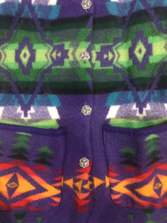 70's Pendleton Blanket Coat Handmade XS Small Purple … - Gem